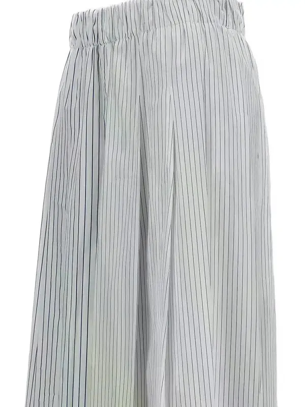 MAISON JEJIA Striped Drawstring Trousers