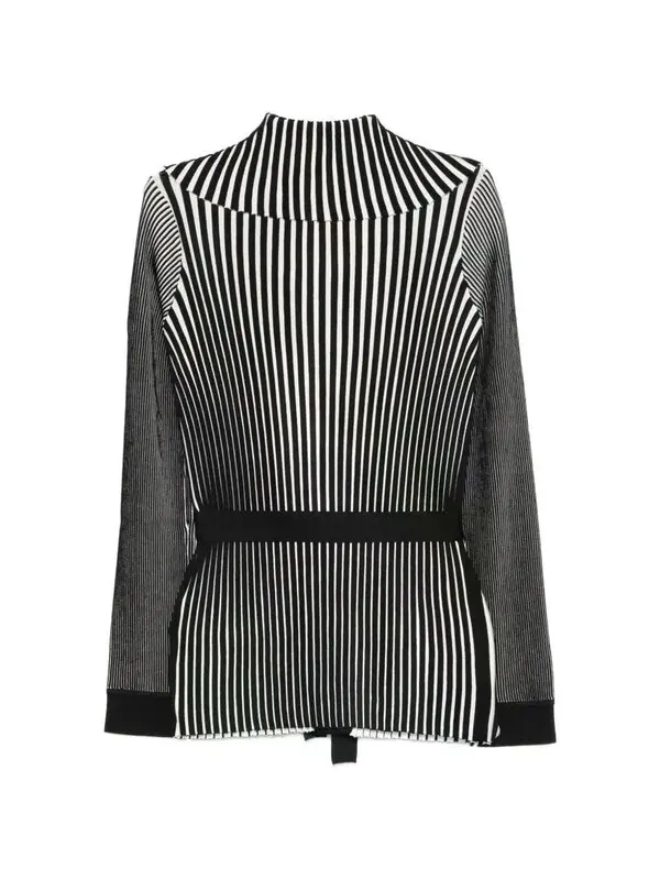 Liu Jo Striped Belted Cardigan