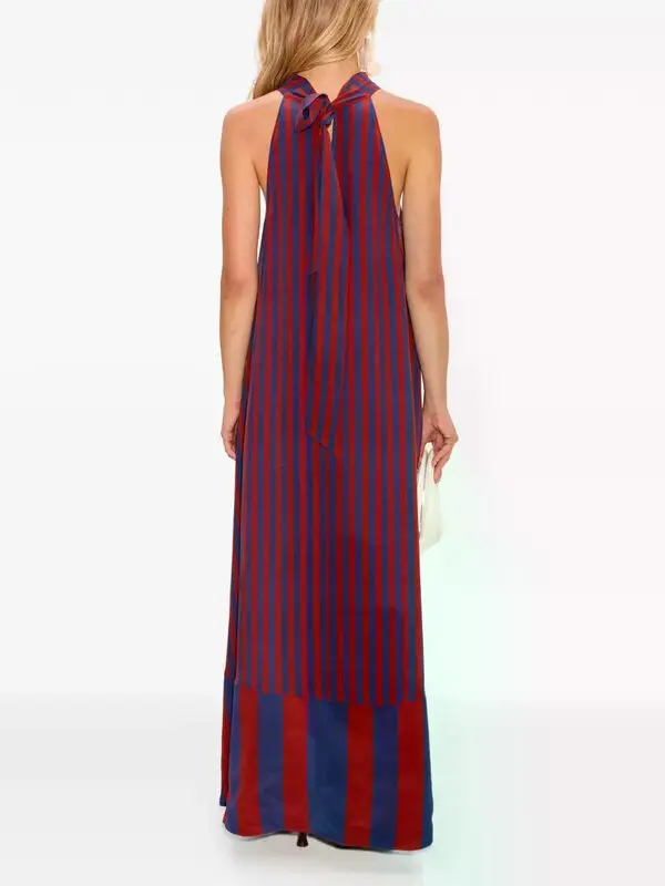 SIMONMILLER Mona Striped Maxi Dress - Red