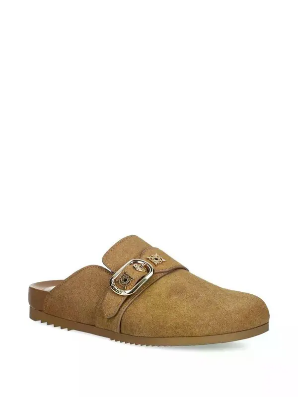 Guess Galavanta Buckle-strap Slide - Brown