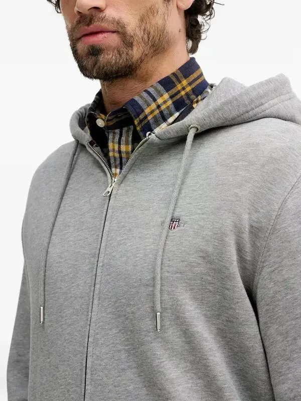 Gant Zip-up Hoodie - Grey