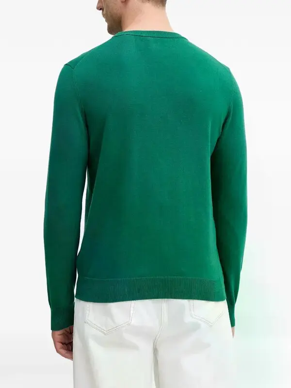 Gant Shield-embroidered Crew-neck Sweater