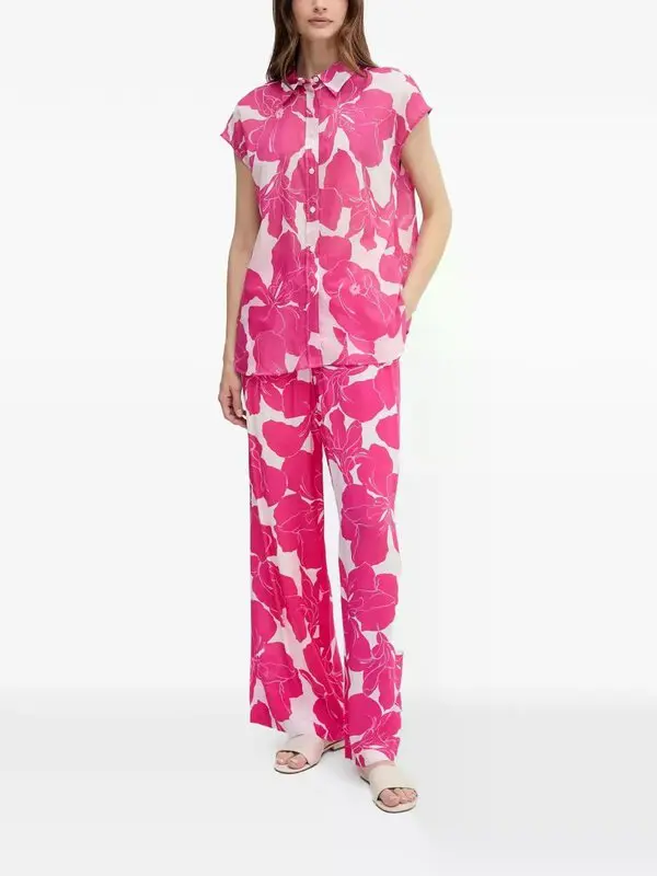 MARC AUREL Floral Trousers