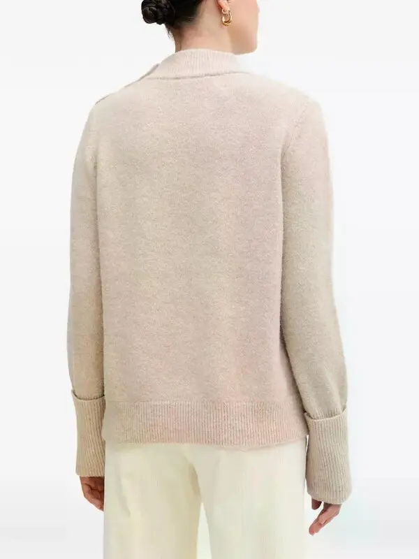 MARC AUREL Button Roll-neck Sweater