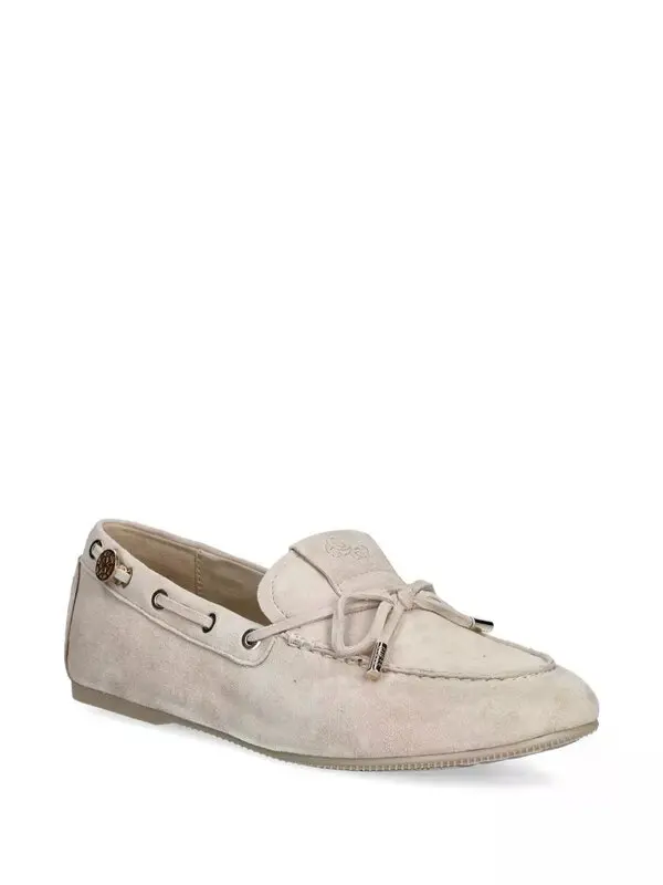 Guess Aisha Lace-up Loafers - Neutrals