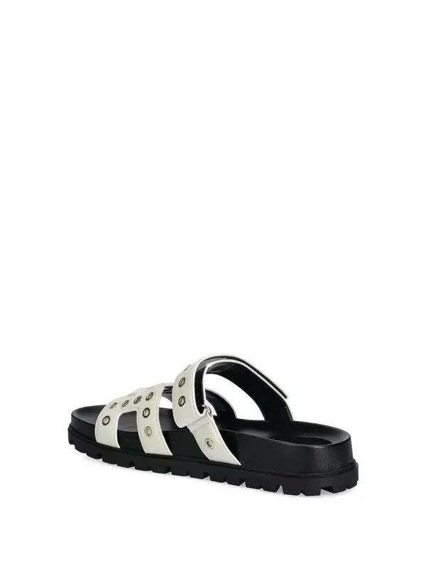 Guess Eyelet Detail Slides - White