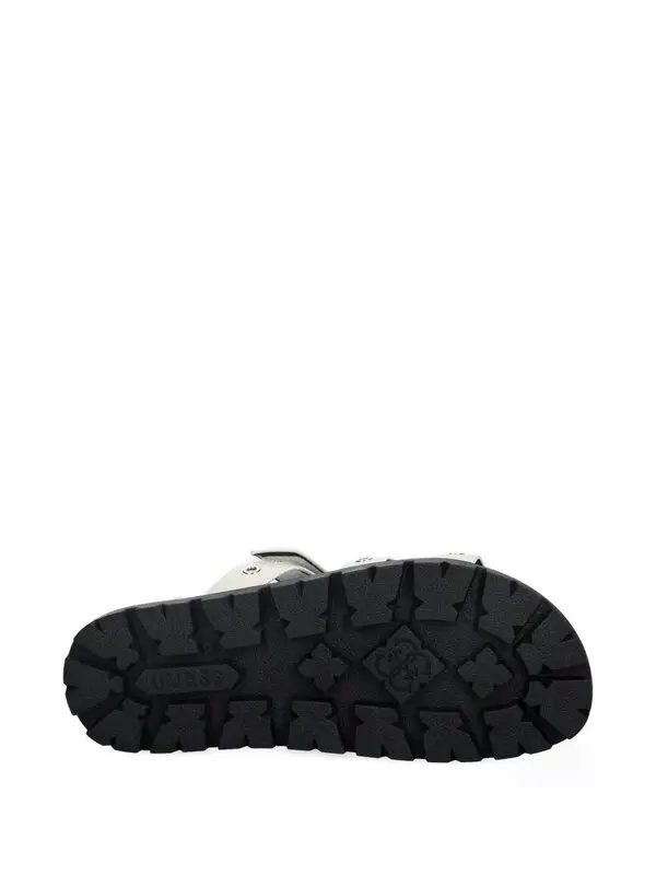 Guess Eyelet Detail Slides - White
