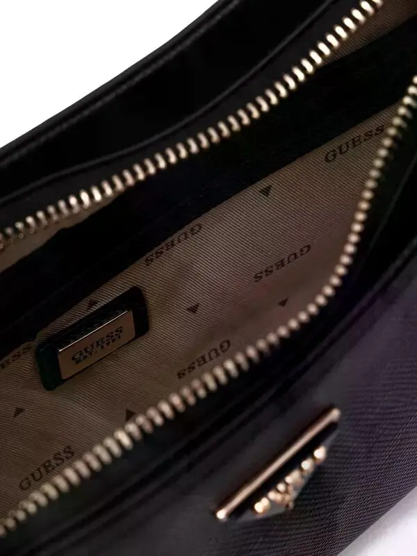 Guess Logo-detail Shoulder Bag - Black