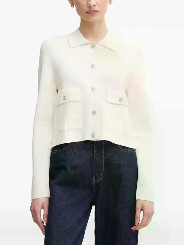 OUI Embellished Pocket Cardigan