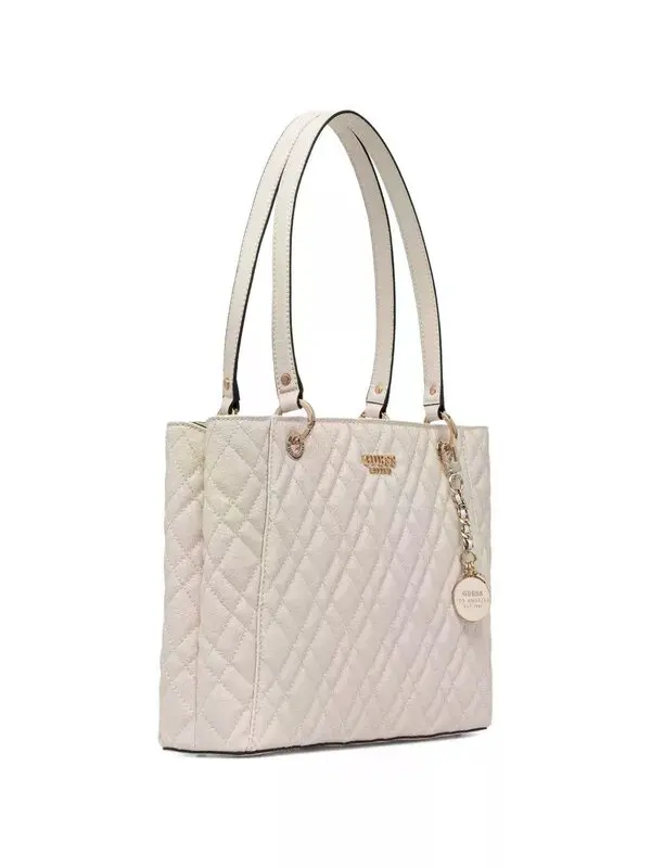 Guess Logo-charm Quilted Tote Bag