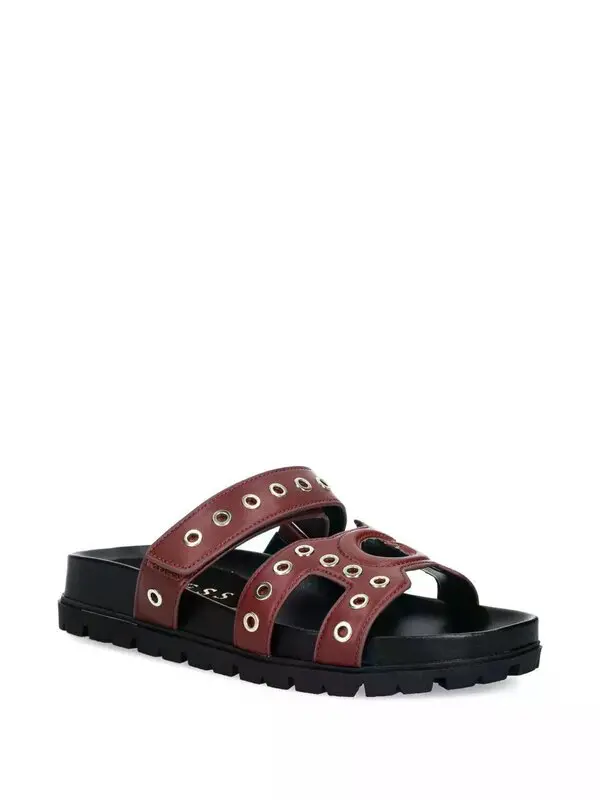 Guess Eyelet-detail Sandals - Red