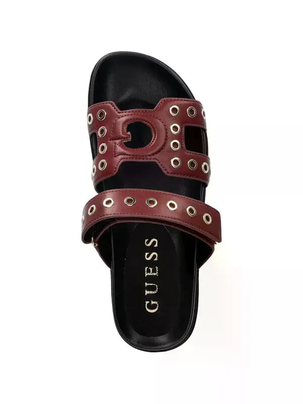 Guess Eyelet-detail Sandals - Red