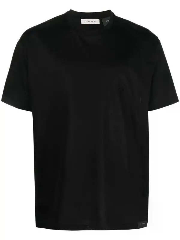 LOW BRAND Round Neck Short-sleeved T-shirt - Black