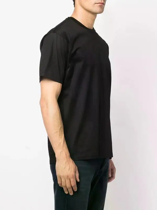 LOW BRAND Round Neck Short-sleeved T-shirt - Black