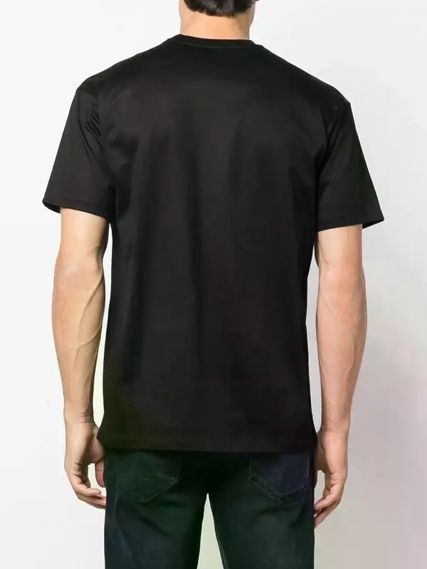 LOW BRAND Round Neck Short-sleeved T-shirt - Black