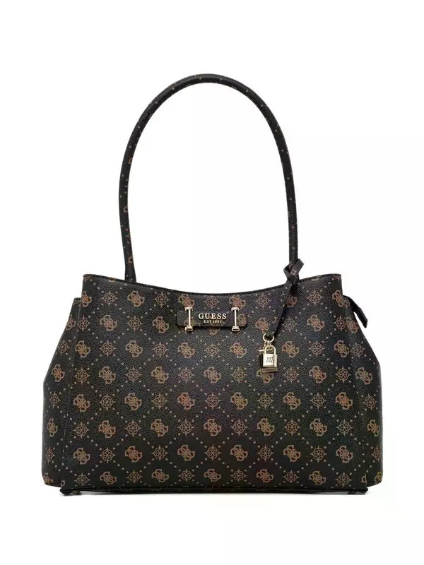 Guess Monogram Padlock Shoulder Bag