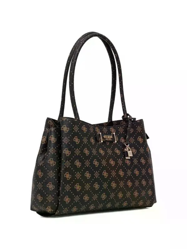 Guess Monogram Padlock Shoulder Bag