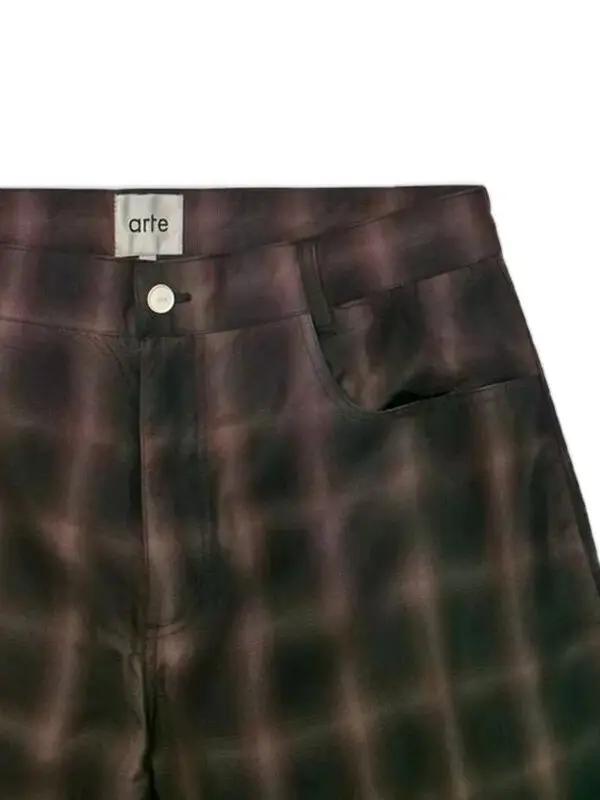 ARTE ANTWERP Check-pattern Shorts