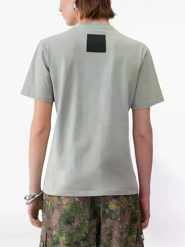 Liu Jo Embellished T-shirt With Precious Stones - Grey