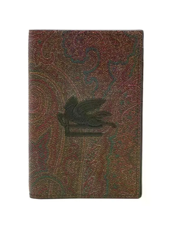 Etro Paisley Embossed Cardholder - Brown