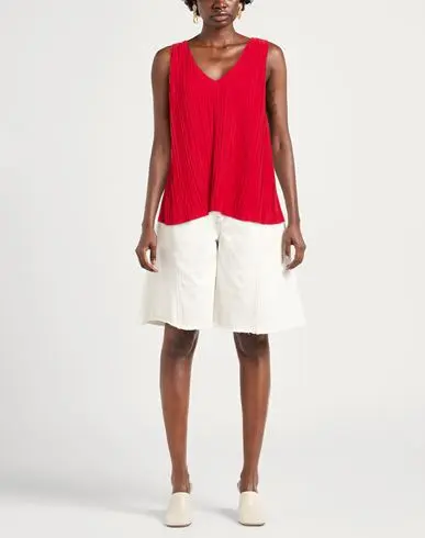 Alpha Studio Pleated Crepe Top
