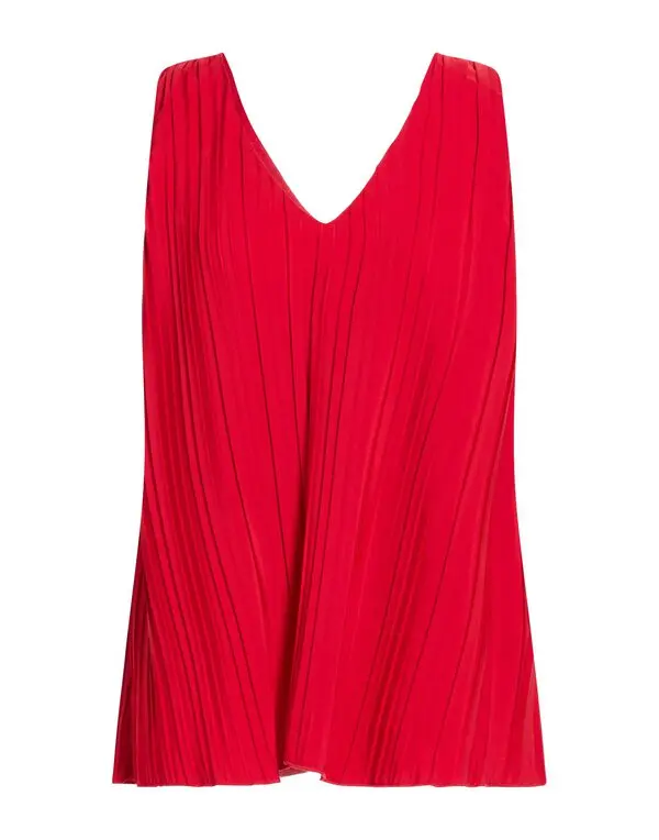 Alpha Studio Pleated Crepe Top
