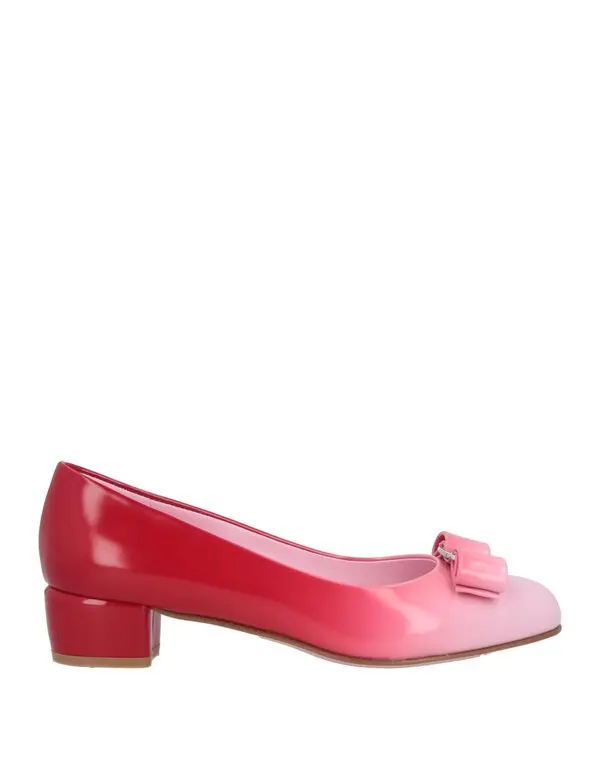 FERRAGAMO Leather Ballet Flats - Pink