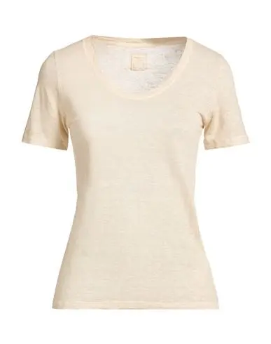120% Lino Linen Crewneck T-shirt - Beige