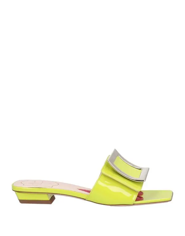 ROGER VIVIER Lime Leather Sandals