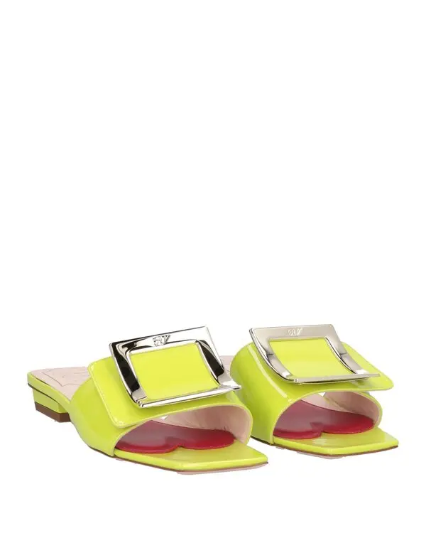 ROGER VIVIER Lime Leather Sandals
