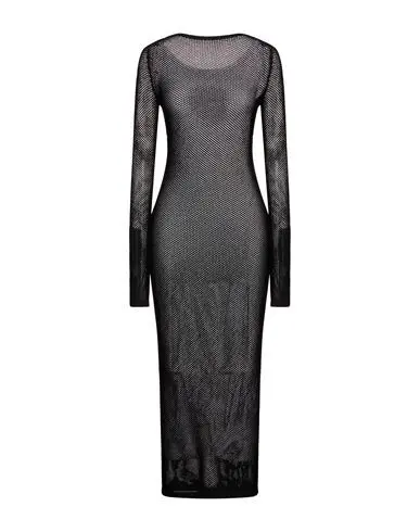 Sportmax Maxi Dress Viscose, Polyamide - Black