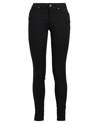 Liu Jo Skinny Jeans With Leather Trims - Black