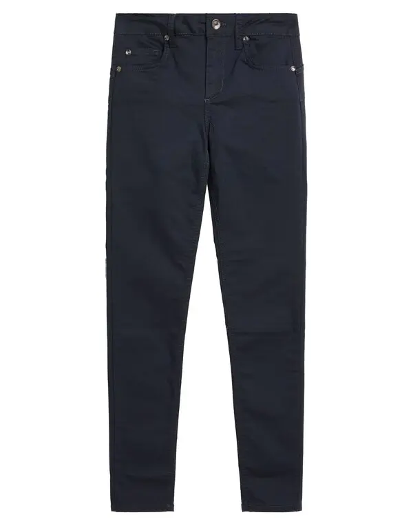 Liu Jo Skinny Jeans With Leather Trims - Midnight Blue