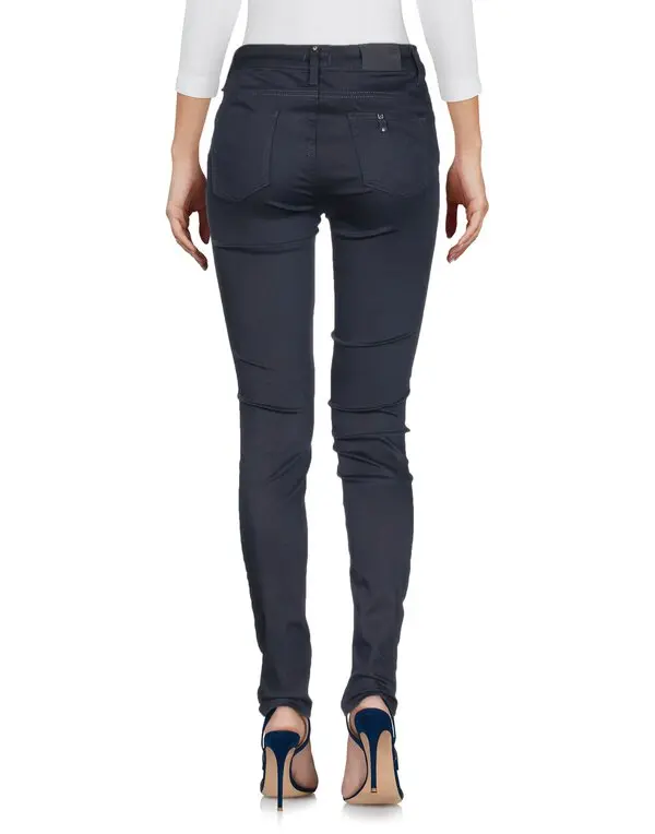 Liu Jo Skinny Jeans With Leather Trims - Midnight Blue