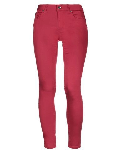 Liu Jo Skinny Jeans With Leather Trims - Red