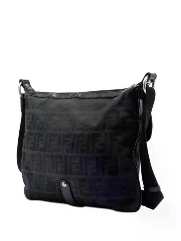 Fendi Zucca Canvas Chef Zip Crossbody Bag - Brown