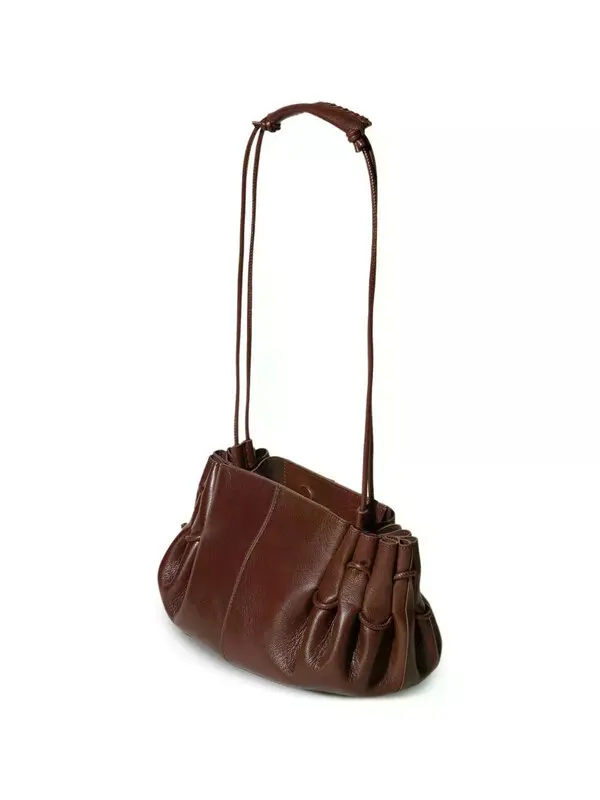Hereu Braided-handle Shoulder Bag - Brown