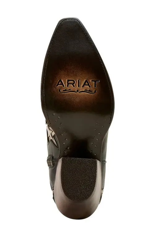 Ariat Casanova Star X Toe Western Boot - Inkwell Black