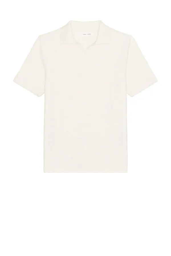 SAMSOE SAMSOE Samac V-neck Polo In Cream