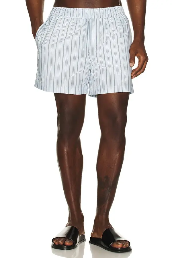 SAMSOE SAMSOE Moses Swim Shorts - Skywriting Stripe