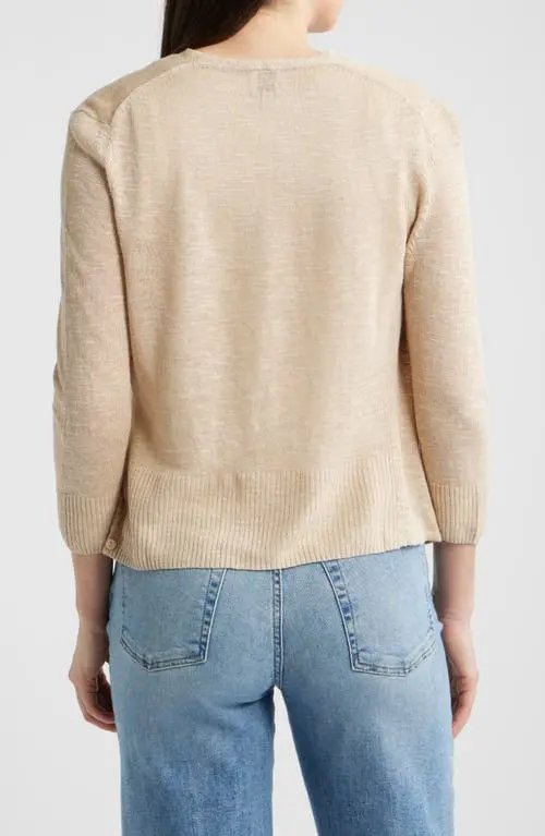 NIC+ZOE Slub Knit 4-way Cardigan - Jute