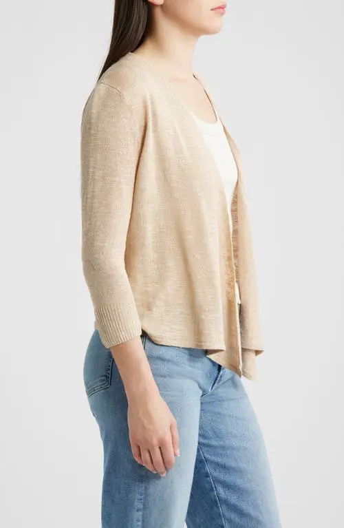 NIC+ZOE Slub Knit 4-way Cardigan - Jute