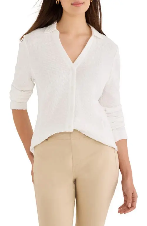 NIC+ZOE Texture Stretch Knit Shirt