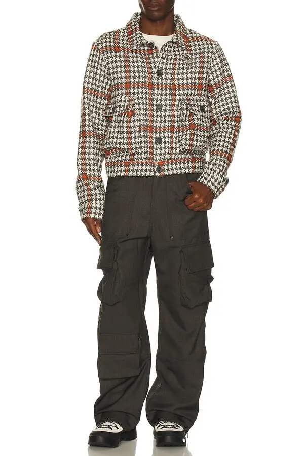 Reese Cooper Houndstooth Trucker Jacket
