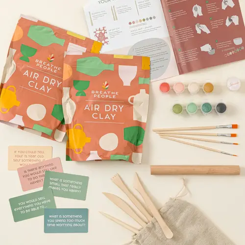 UNCOMMON GOODS Clay Date & Conversation Diy Kit For 2 Breathe People