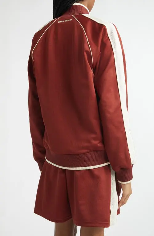 WALES BONNER Motion Piped Jersey Track Jacket - Rust/ivory