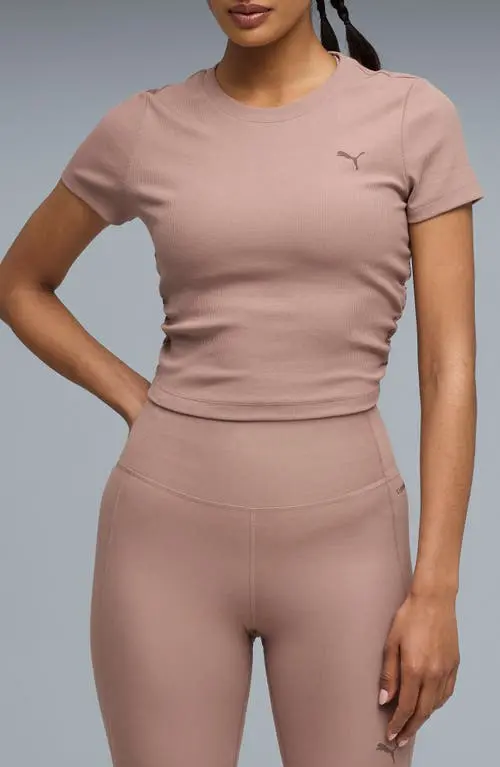 PUMA Cloudspun Rib T-shirt - Sandstone