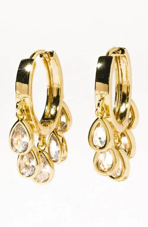 CHILD OF WILD Eloise Chandelier Huggie Hoop Earrings - Gold