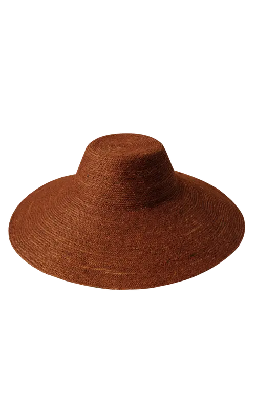 BRUNNA.CO The Riri Jute Handwoven Straw Hat - Burnt Sienna