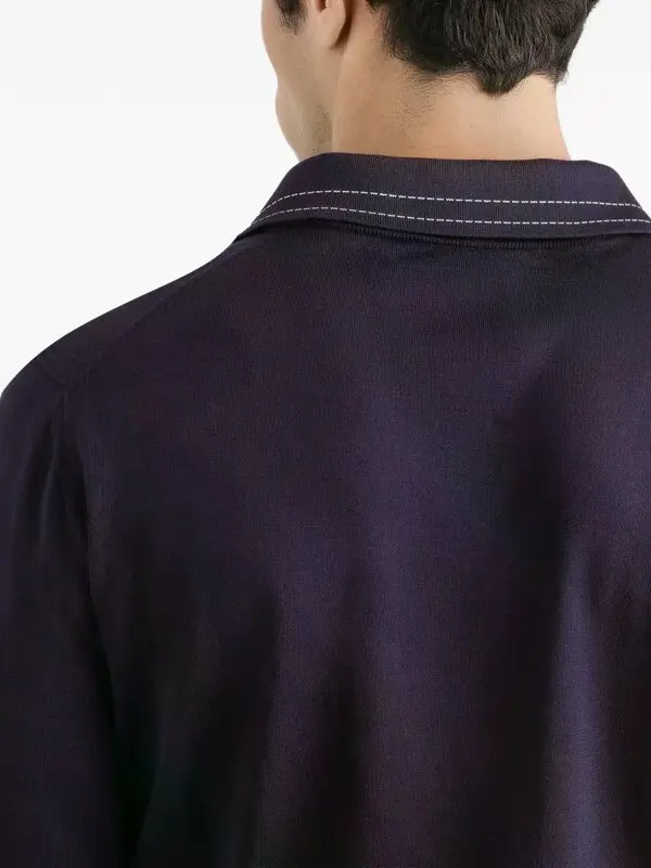 Dolce & Gabbana Logo-embroidered V-neck Top
